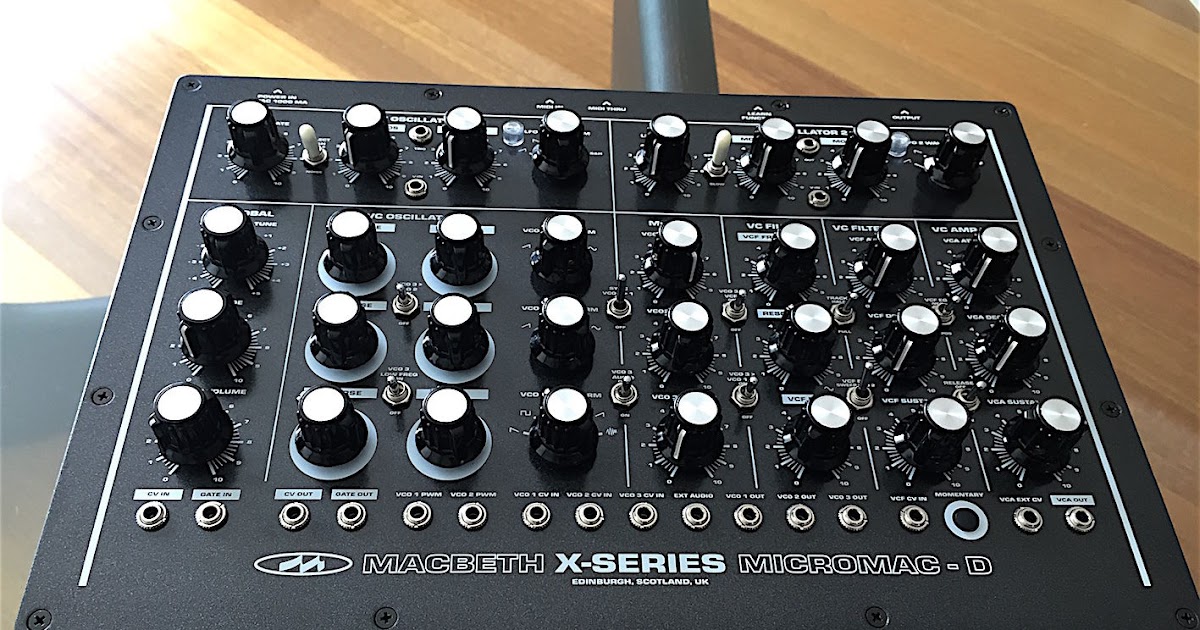 MATRIXSYNTH: MacBeth Studio Systems Micromac D Analogue Synthesizer