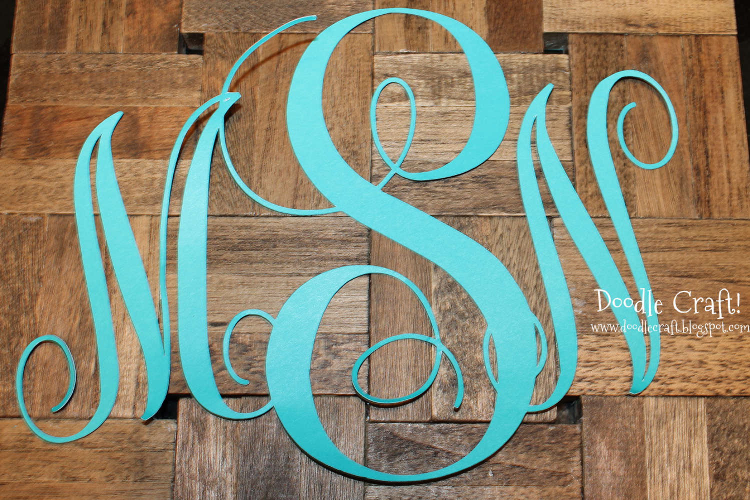 DIY Entwined MONOGRAMS using the Silhouette!