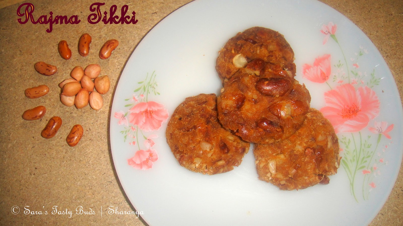 SARA'S TASTY BUDS: Rajma Tikki / Rajma Cutlet / Red Bean Cakes