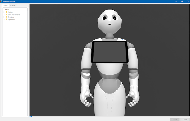 Pepper SDK入門(10) Animation Browser