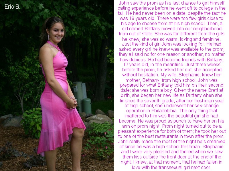 Eric's Transgender Captions: Last Chance Prom Date