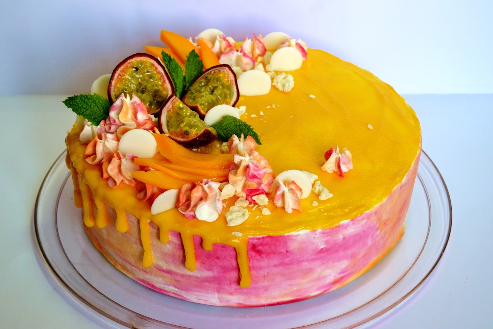 Bolo de Manga e Maracujá || Mango-Passion Fruit Cake - Sabores da Alma