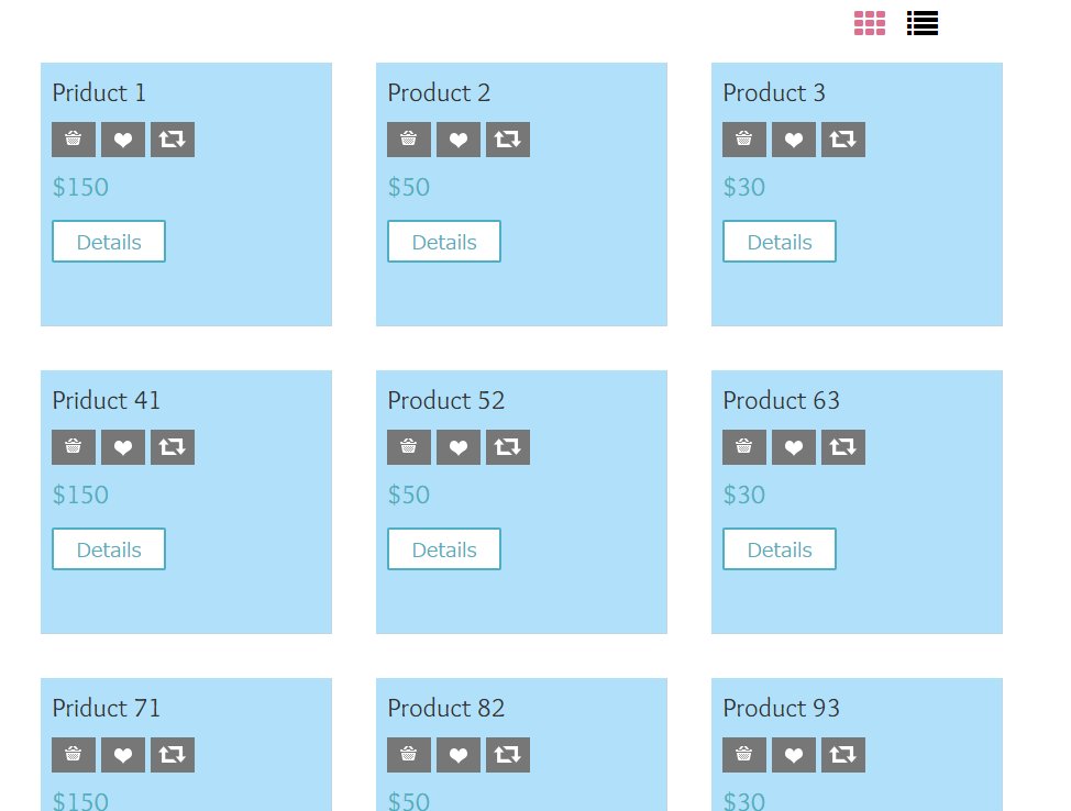 Mohi Planet React Bootstrap List Grid Toggle