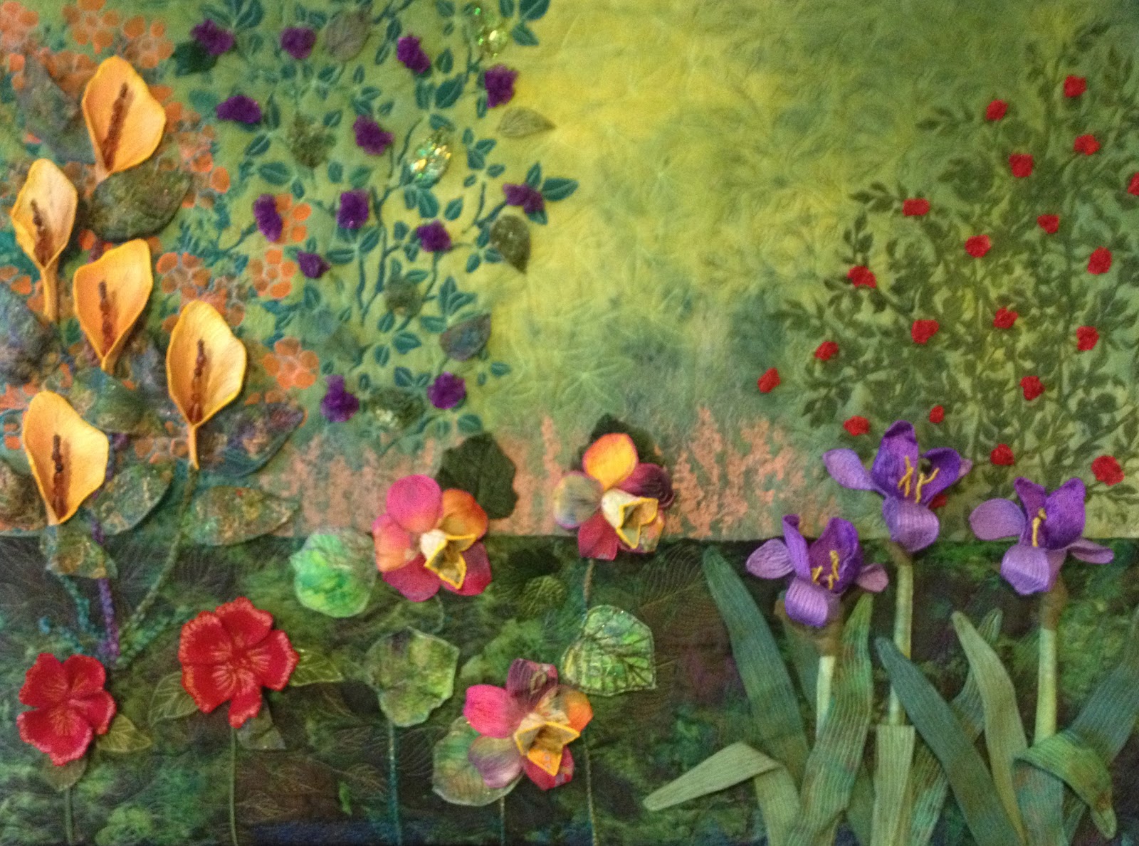 Free Spirit Art Studio: Plantasia: Planting 3 Dimensional Fiber Flowers