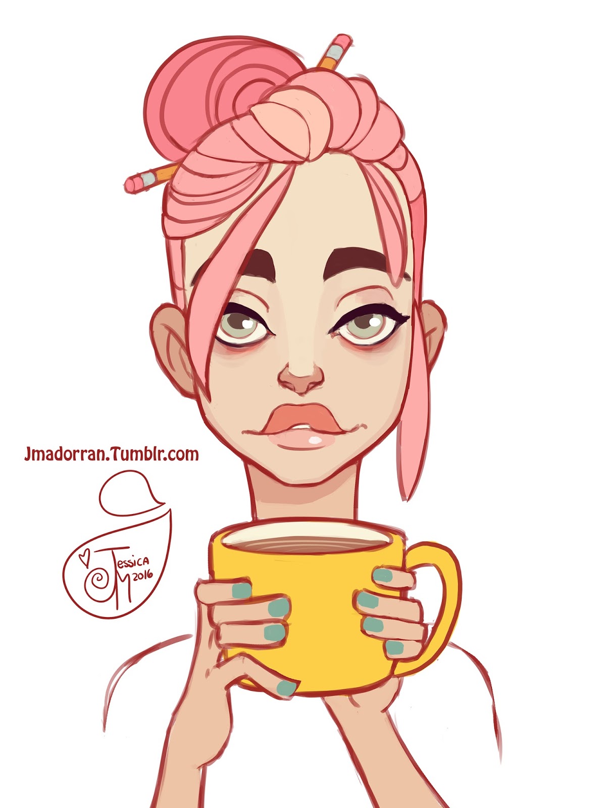 Jessica Madorran: Character Design - Coffee Love