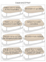 Classroom Freebies Too: Winter Cause and Effect Matching Game
