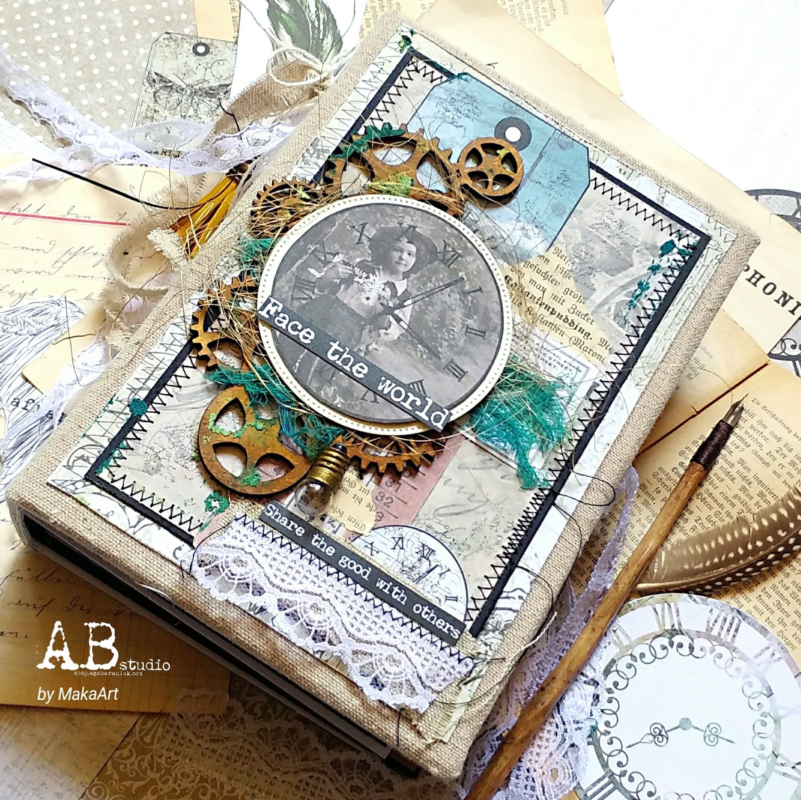 My journey through the mixed media world...: Junk Book "Share the good ...