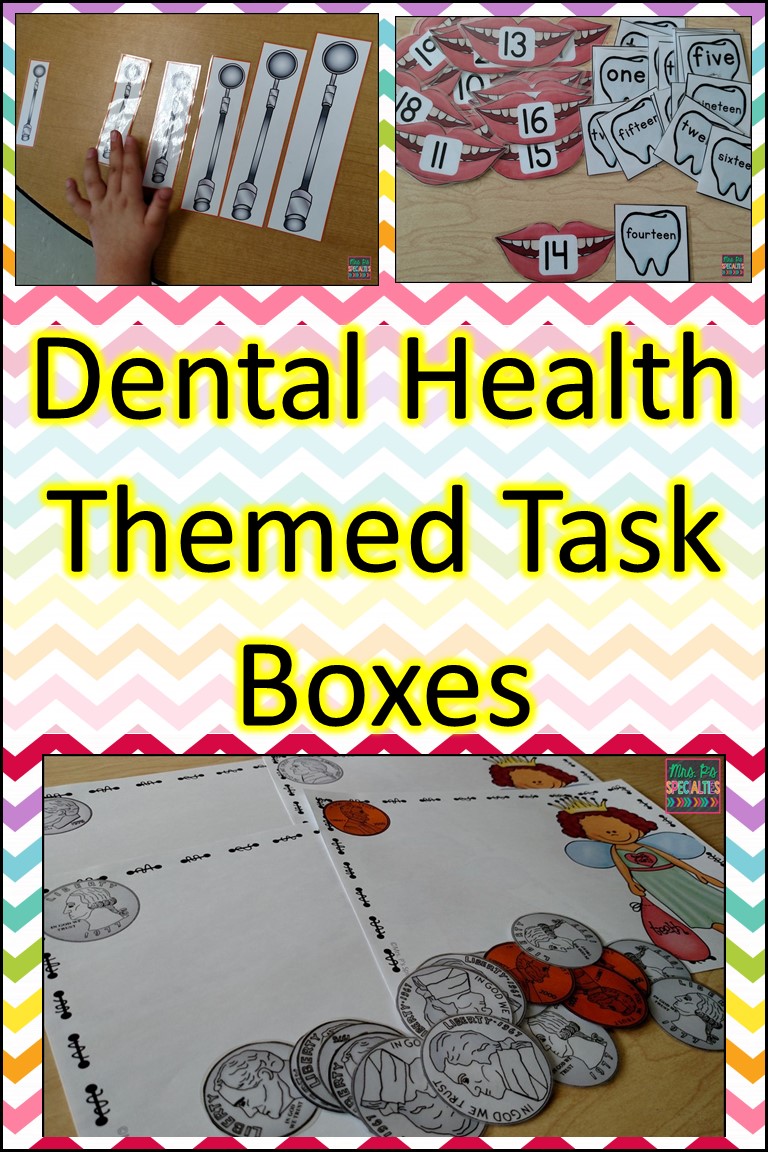 Dental Health Work Task Boxes · Mrs. P's Specialties