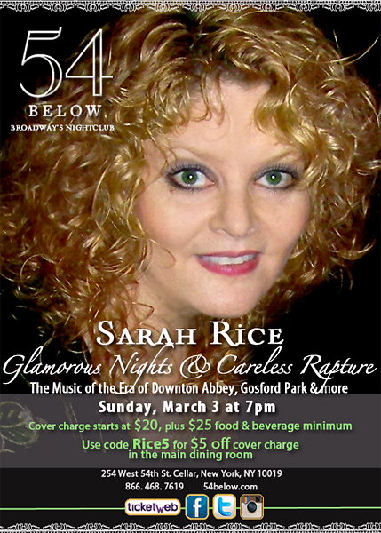 Billevesées: Interview: Sarah Rice on Her Glamorous Nights