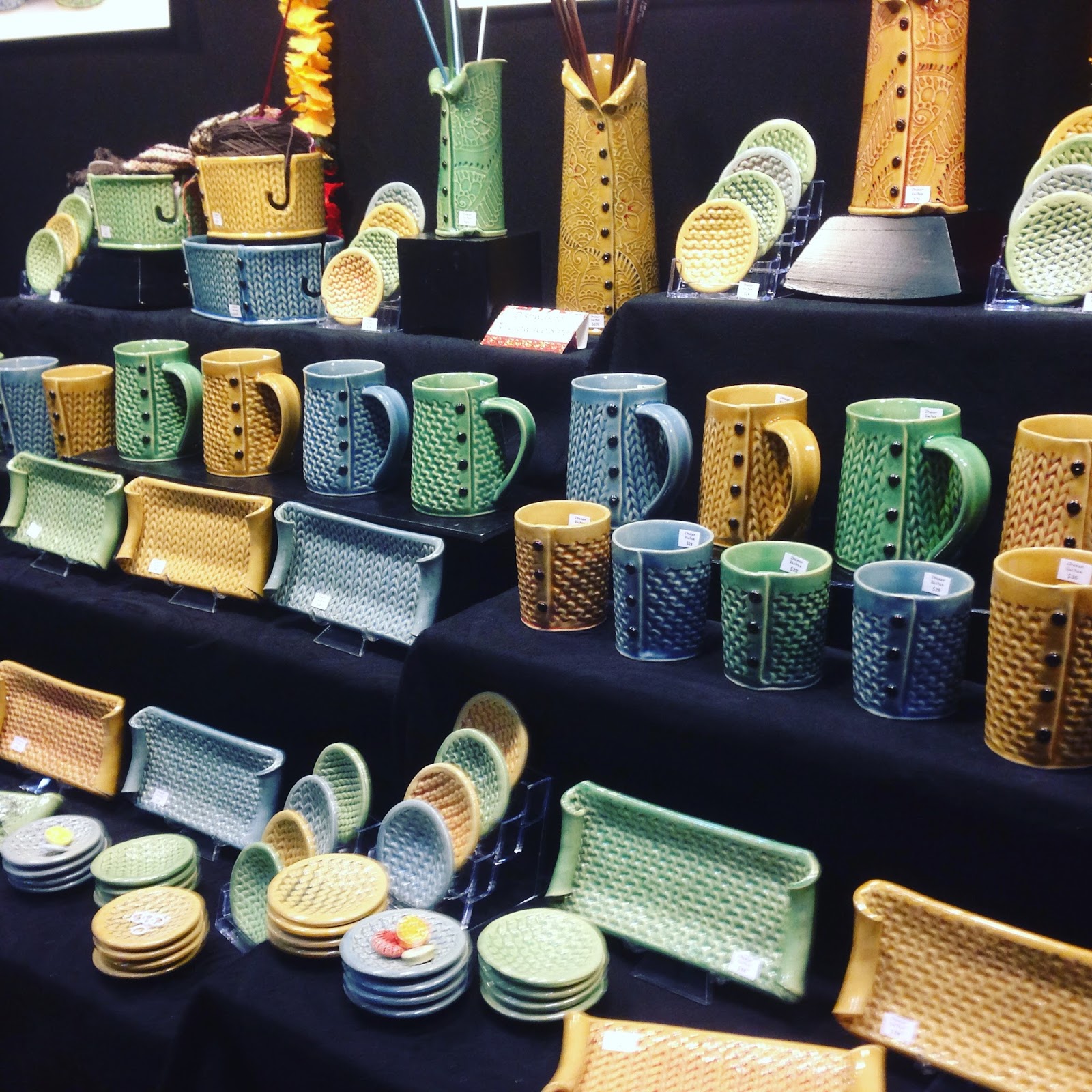 Creative with clay: Pottery by Charan Sachar: Stitches West