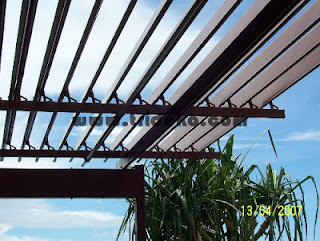 Kanopi kaca Dan Sunlouvre sistem Atap Buka Tutup: Atap buka tutup