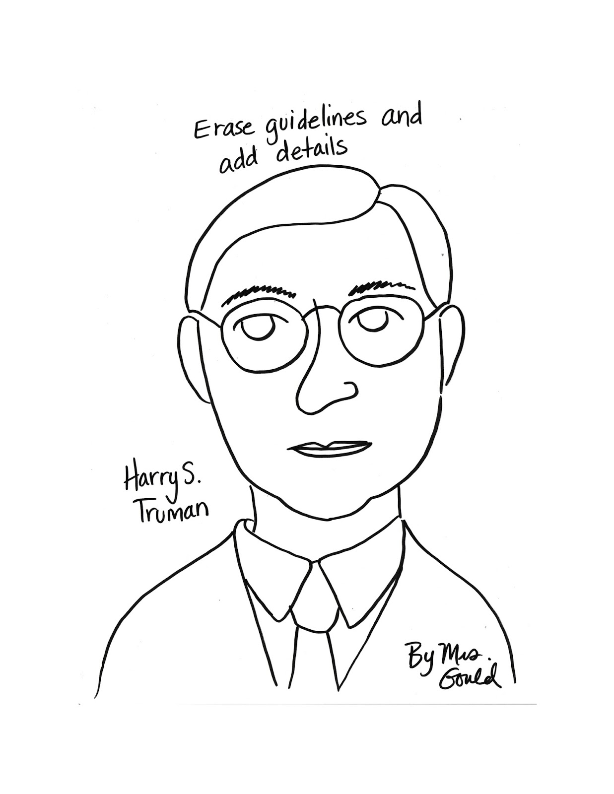 Hey, That's My Art Teacher: 3rd Grade Draws Presidents