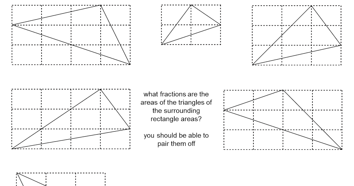 MEDIAN Don Steward mathematics teaching: fraction that is a triangle