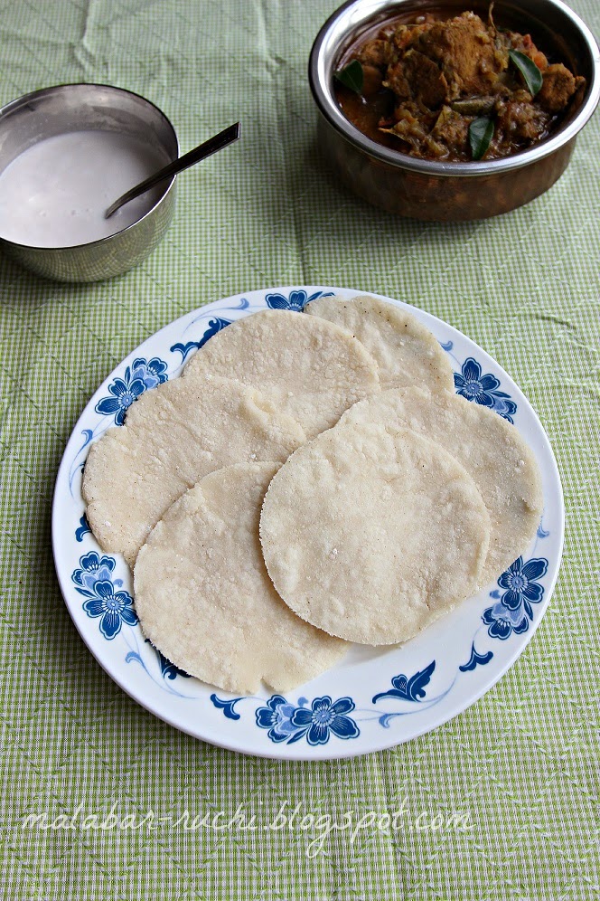 RUCHI: Kerala Pathiri / Rice pancake