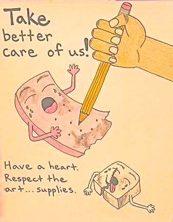 MANAGING THE ART CLASSROOM: ERASERS