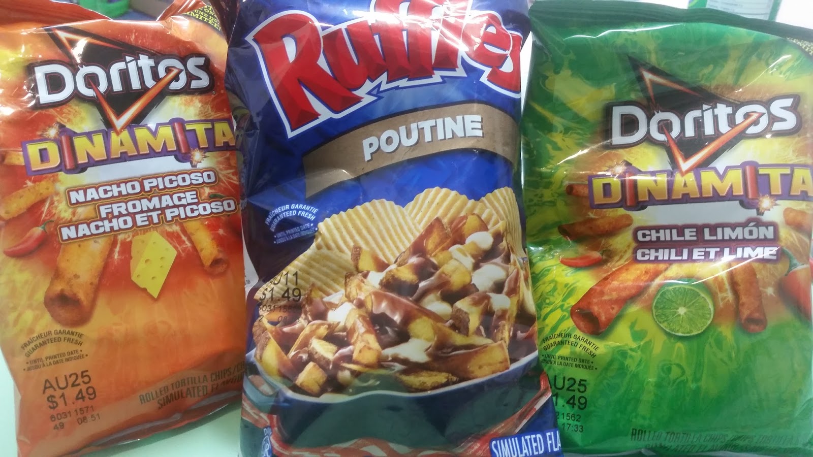 H1ME: Frito Lay: Ruffle's Poutine and Doritos' Dinamita (Nacho Picoso ...