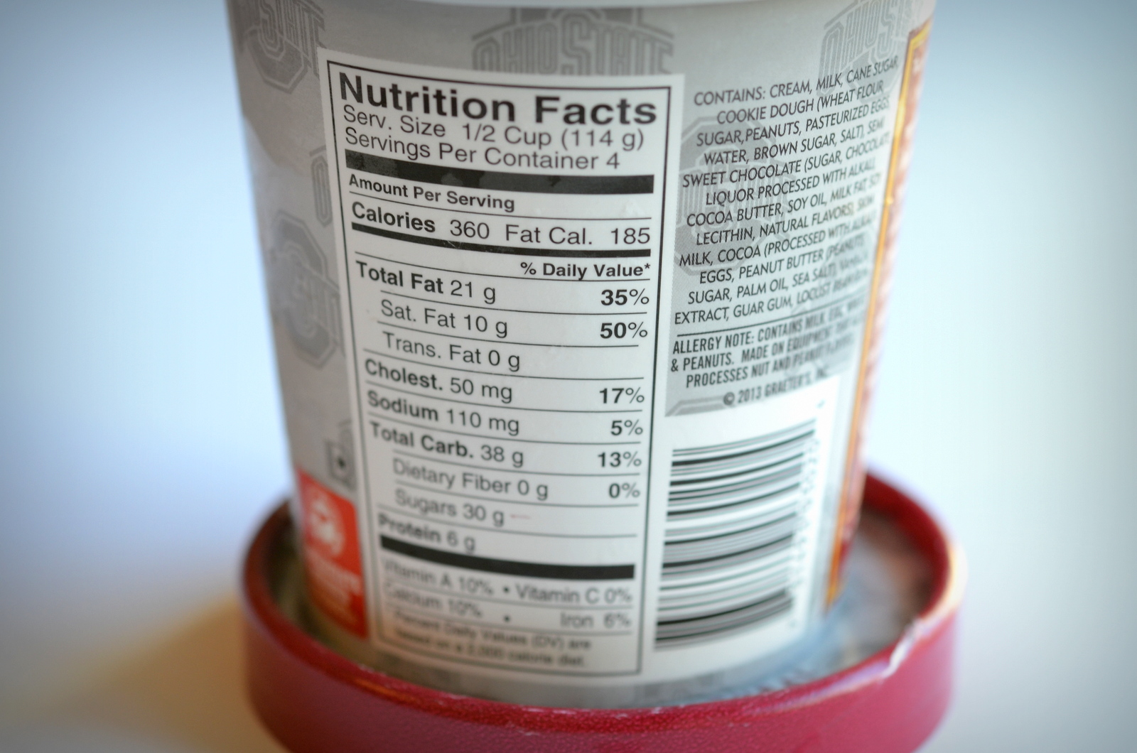 food and ice cream recipes: REVIEW: Graeter's Buckeye Blitz (AKA ...