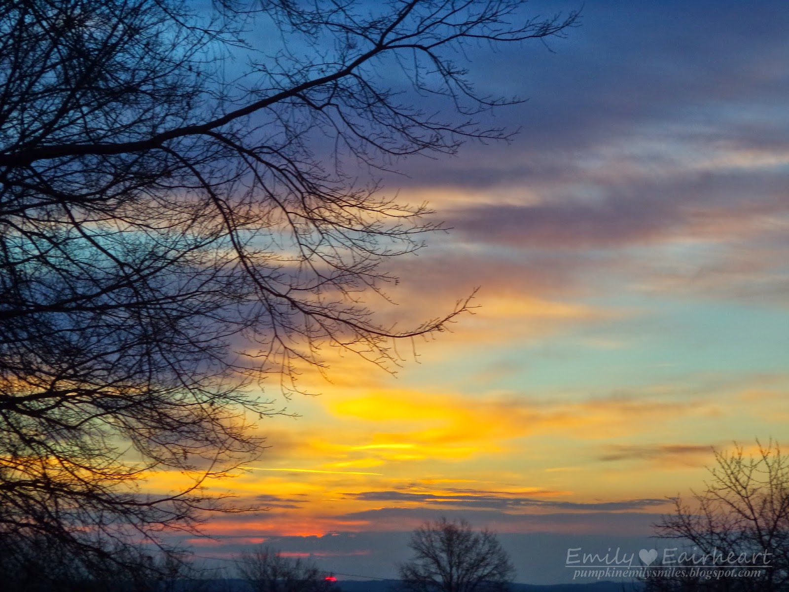 Beautiful Spring Sunrise - Pumpkin Emily Smiles