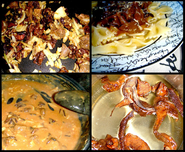 Pimenta de Amélia: Molho funghi com carne picadinha