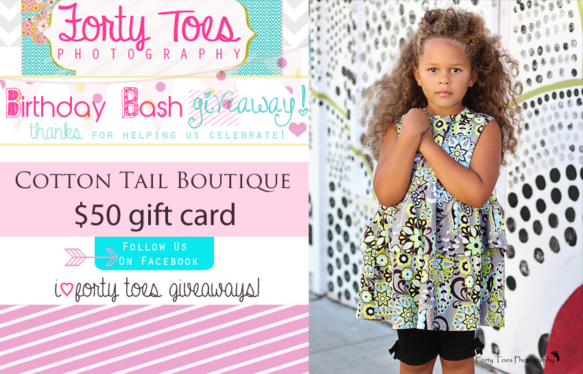 Forty Toes: Birthday Bash GIVEAWAY from Forty Toes Photography!