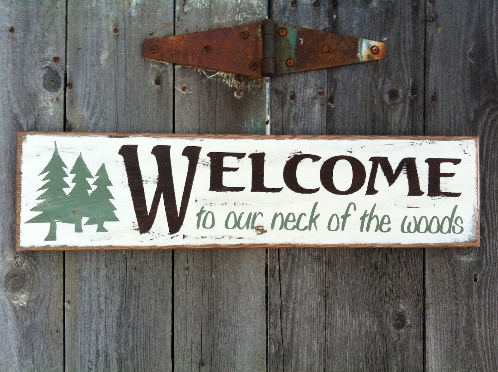 Rusty Nail Signs: Painted Country Signs - $25