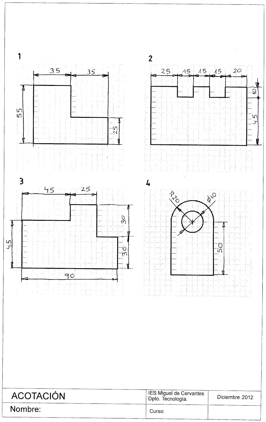 TECNOCERVANTIES: Ejercicio básico de acotación