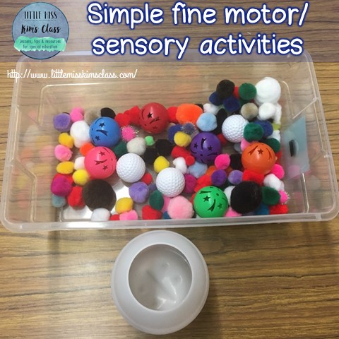Little Miss Kim's Class: Simple Fine Motor/ Sensory Activities for ...