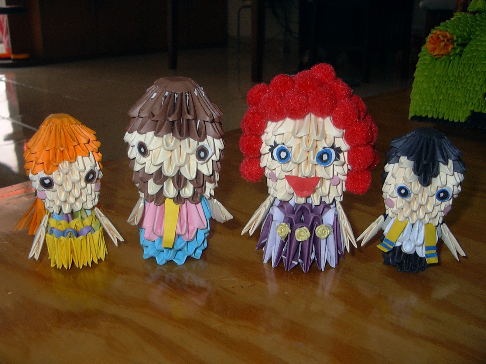 ICHANOKO 3D ORIGAMI INDONESIA: Model 3d origami - PEOPLE & COSTUME