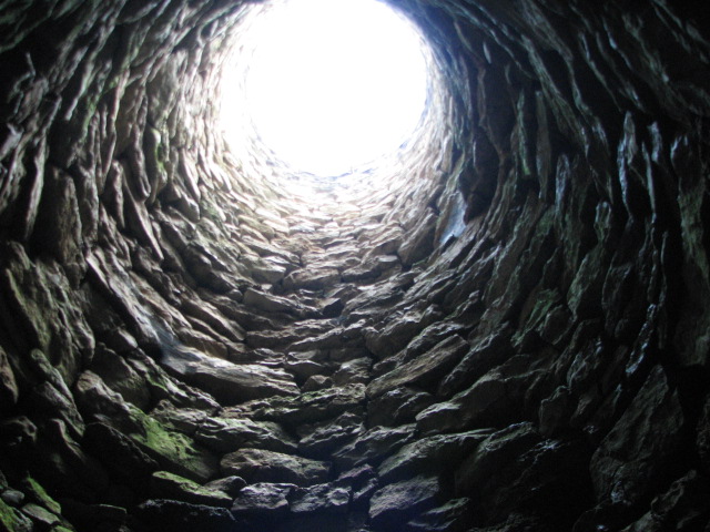 Climbing out of a well