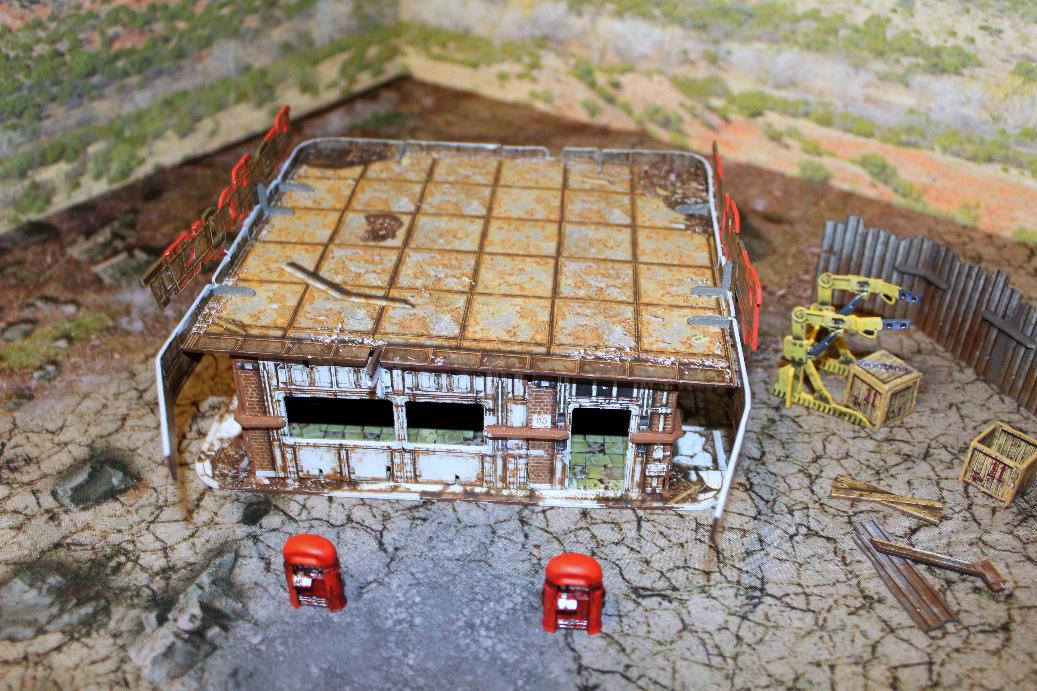 Vampifan's World of the Undead: Battle Systems Red Rocket Garage Set