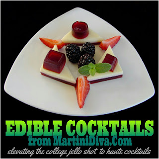 The MARTINI DIVA: EDIBLE COCKTAILS - Jello Shots for Grown Ups