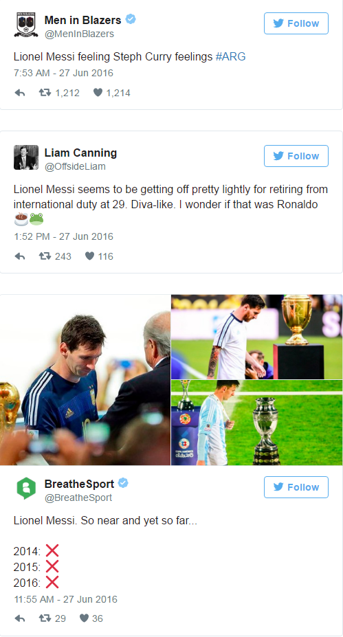 Twitter Reacts To Lionel Messi's Retirement - World Trends