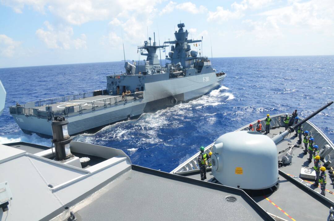 Garuda Militer: Latihan Pembekalan Dengan Angkatan Laut Jerman