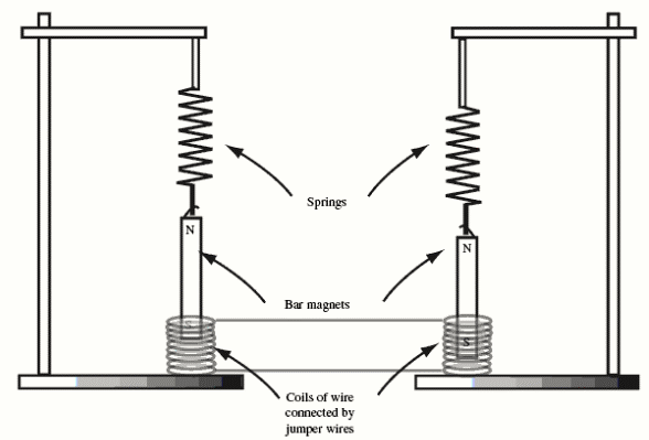 Magnetic Oscillations in Springs