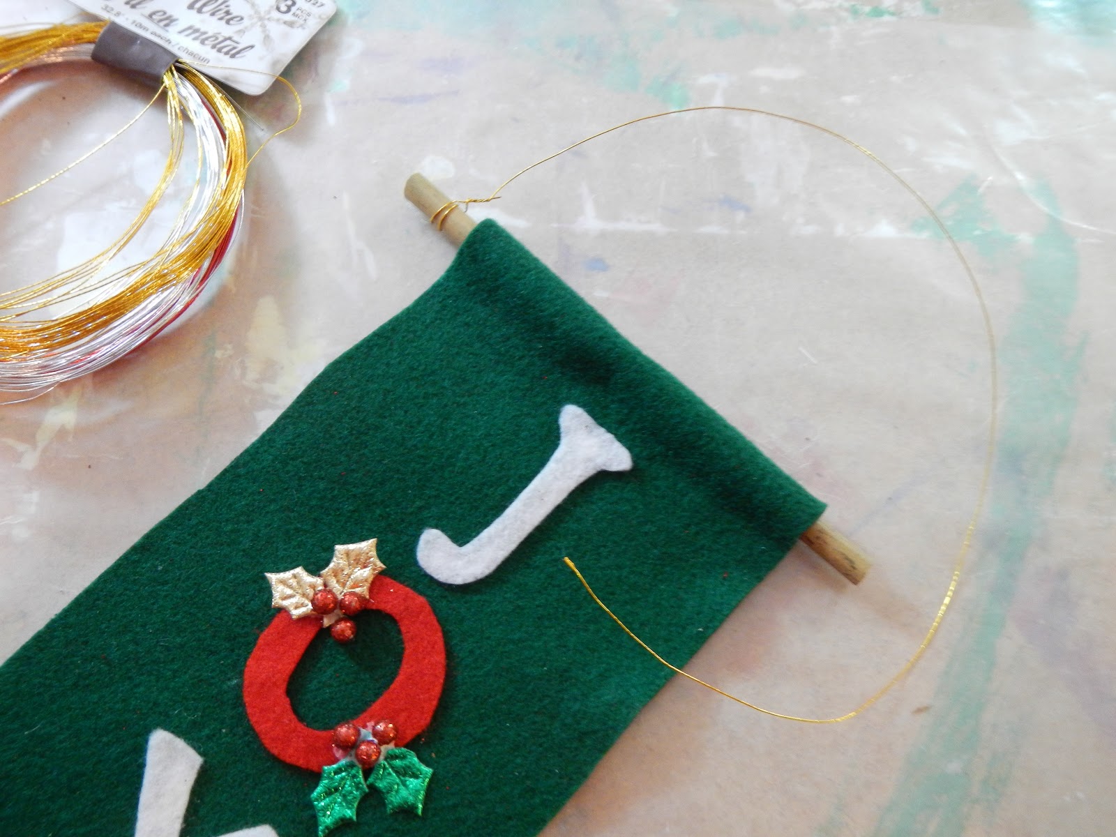 that artist woman: Felt Joy Banner