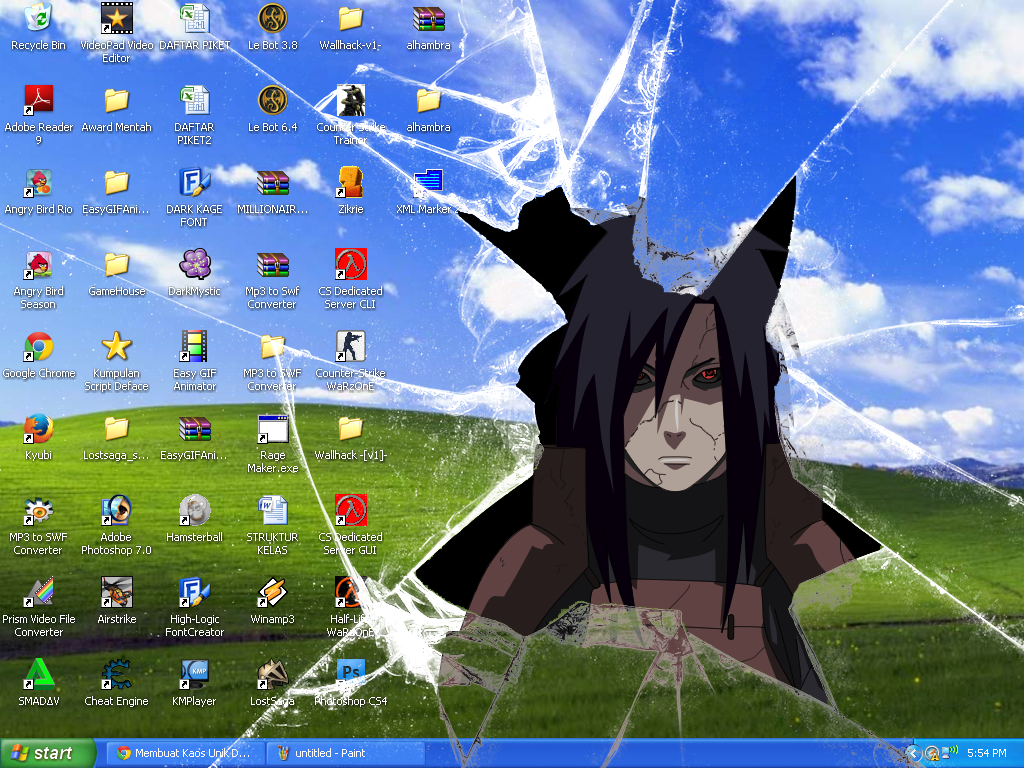 Wallpaper Layar Pecah 3D - Angkatan 17