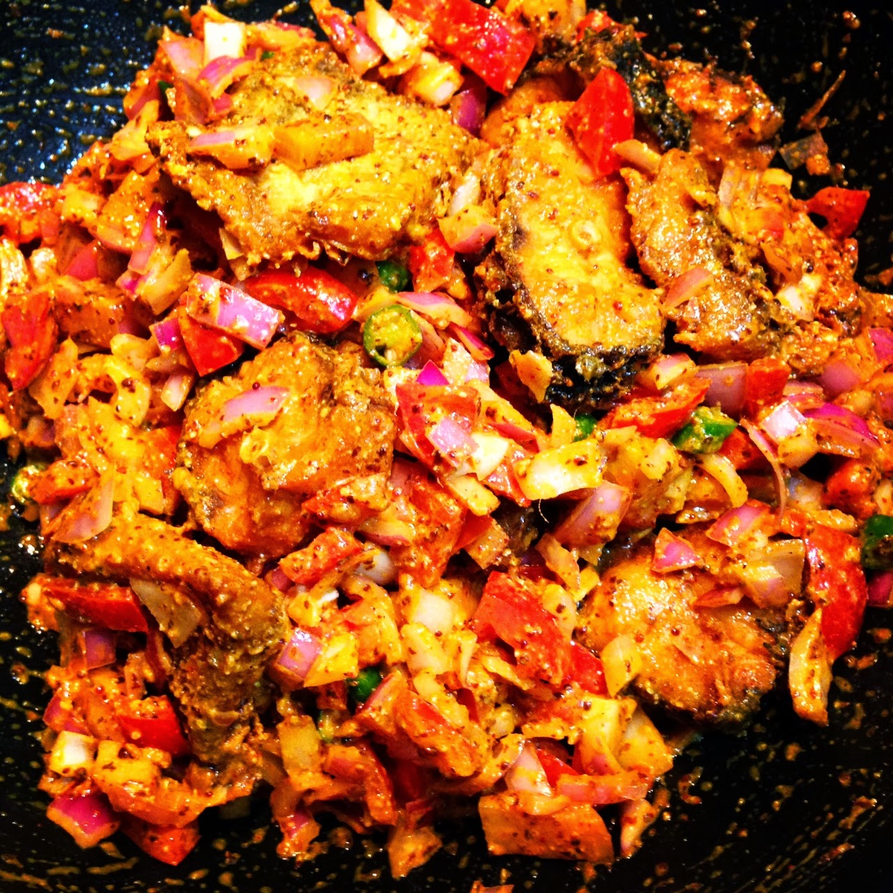 FoOdyBelly: Mom's Special fish dish with mustard paste