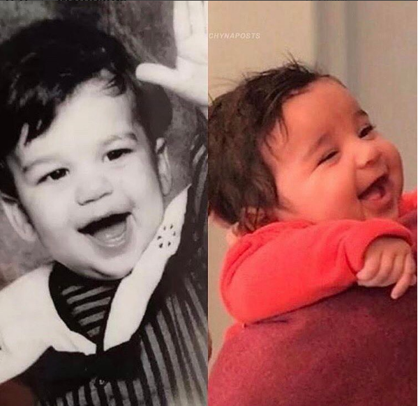 Happy dad Rob Kardashian posted an adorable side by side photo of his ...