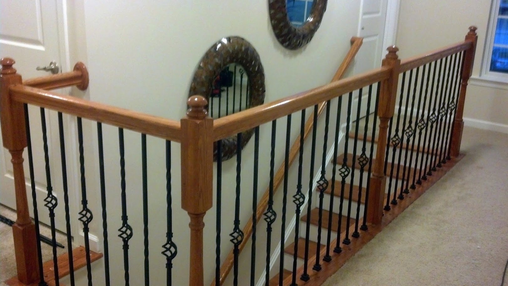 Road to the Ravenna: DIY Iron Baluster Upgrade - Straight Handrail