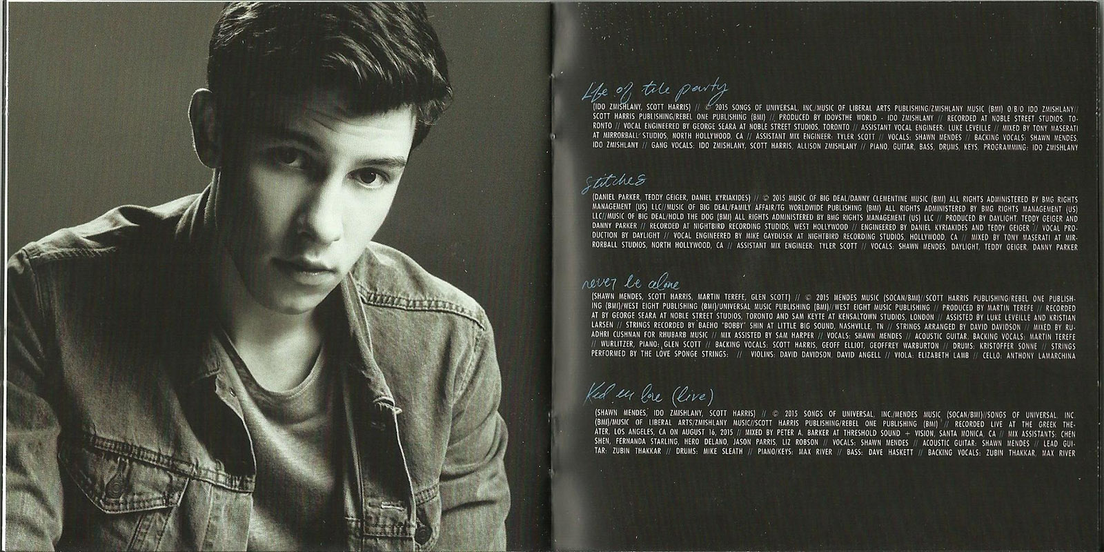 Encarte: Shawn Mendes - Handwritten (Revisited) - Encartes Pop