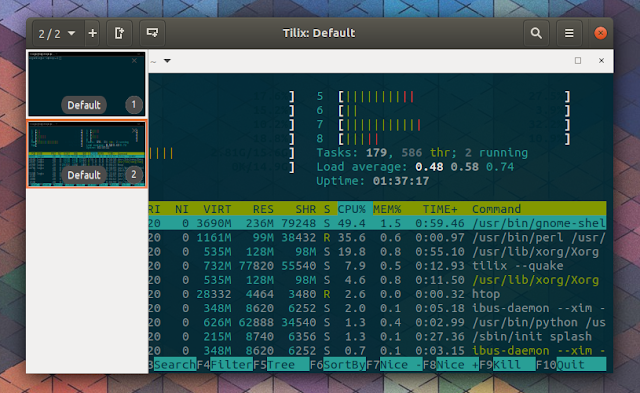 Tilix: The Almost Perfect Tiling GTK+ 3 Terminal Emulator - Linux Uprising Blog