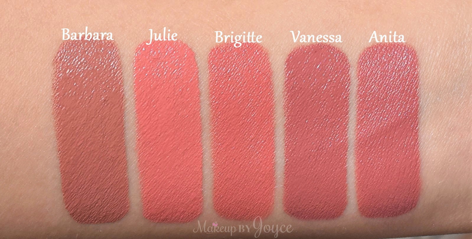 Nars Audacious Lipsticks Lip Swatches For Barbara