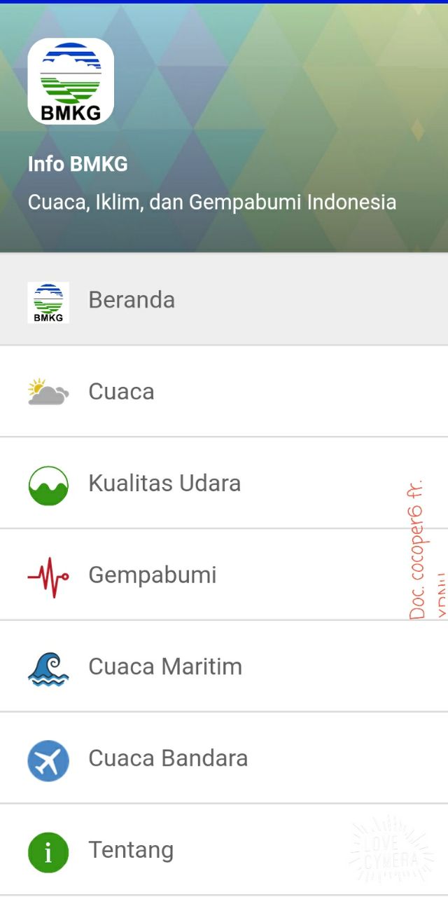 Aplikasi Info BMKG for Android