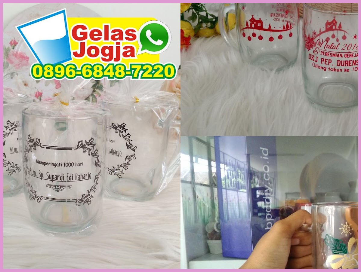 sablon gelas jember – 0896 6848 7220 [wa] Harga Gelas Jogja Diskon