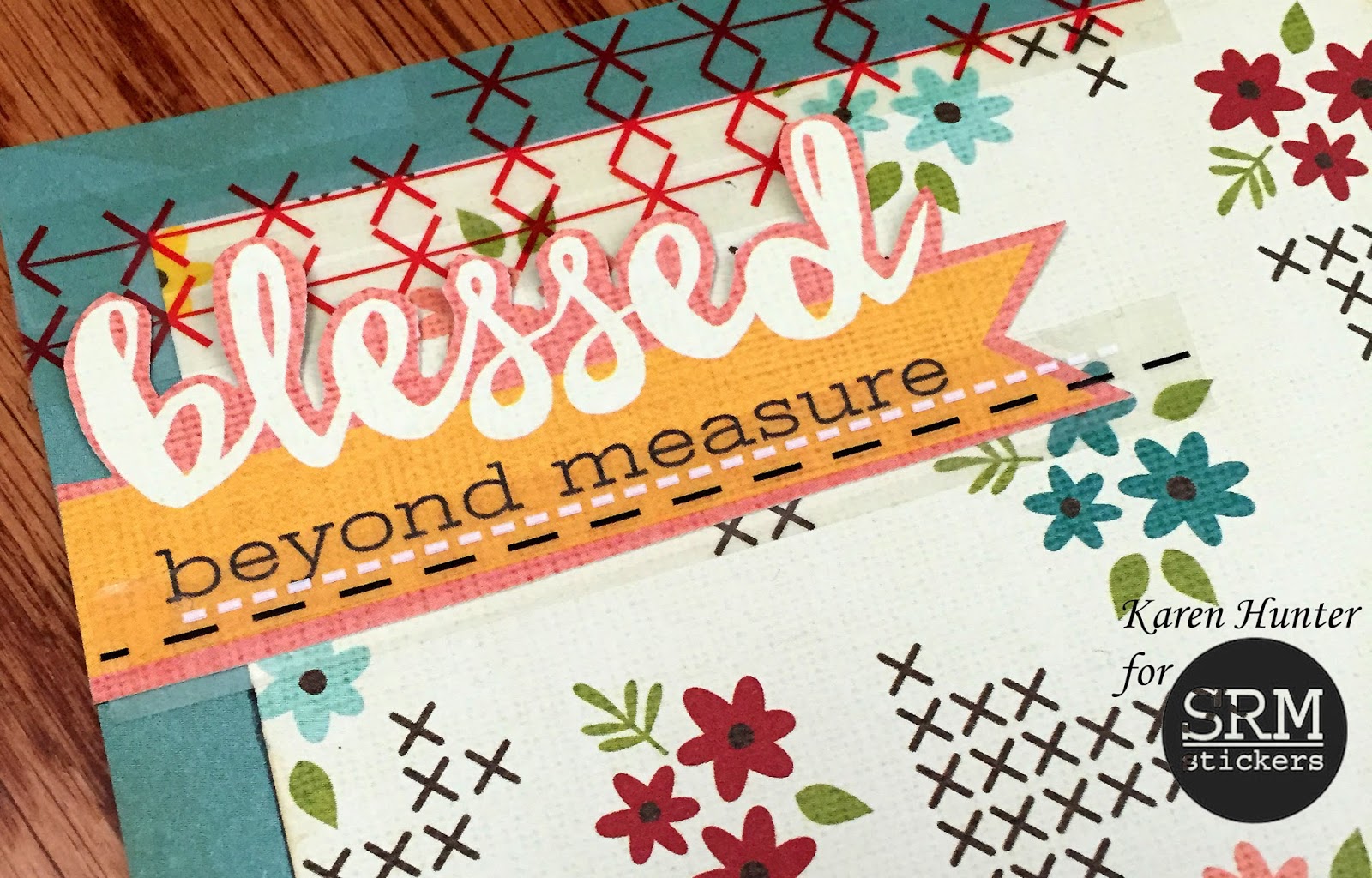 KarenScraps: Lovely Layout with Stitching and Lace