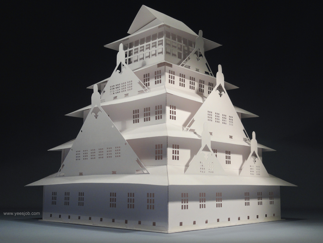 The Kingdom of Origami Architecture: The Osaka Castle Pop up Architecture