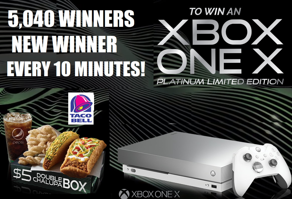 Win a Xbox One X Platinum Edition Console Bundle in the Taco Bell ...