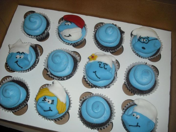 Sprinklebelle: Smurfs Cupcakes