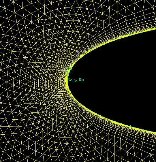 Grid Generation for CFD: Gambit: Viscous grid for naca0016 airfoil
