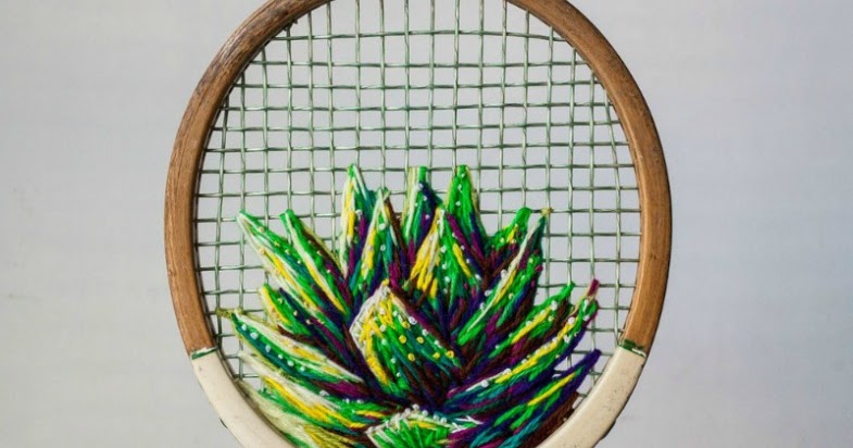 MFS-The Many Faces of Art and Design: "WHAT A RACKET" | Embroidery on ...
